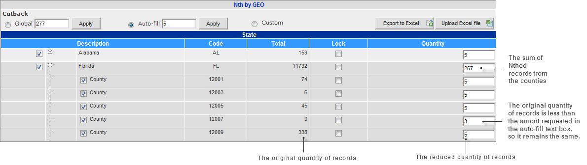 Specifying Records Quantity