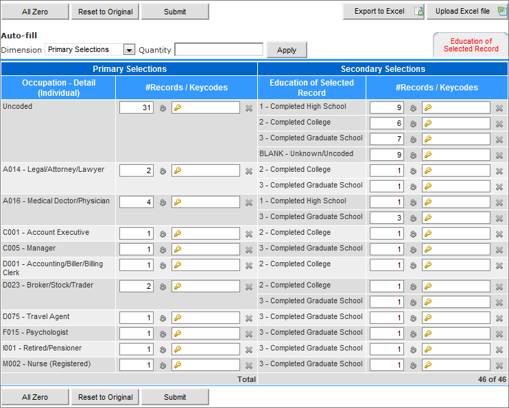 Specifying Records Quantity